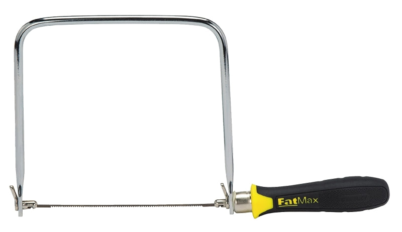 FATMAX 15-106 Coping Saw, 6-3/8 in L Blade, 15 TPI, HCS Blade, Cushion ...