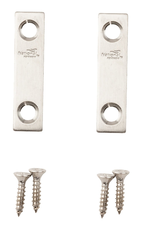 National Hardware N348-359 Mending Brace, 2 in L, 1/2 in W, Stainless ...