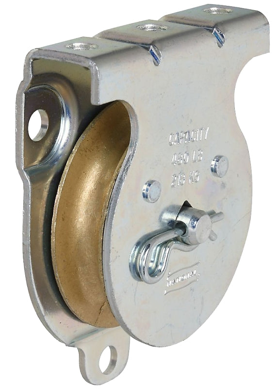 National Hardware N233-254 Pulley, Single, 3/8 in Rope, 480 lb Working ...