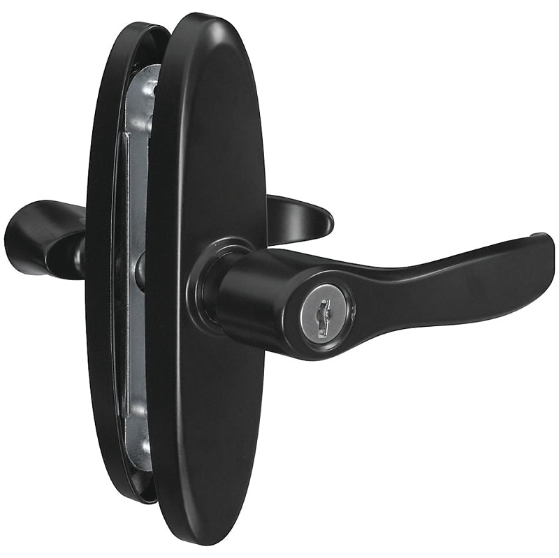 National Hardware V1332 Series N349-381 Door Lever, Zinc, Black – Shell ...