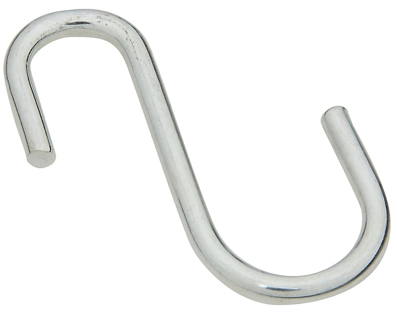 National Hardware 3315 Series N263-582 Open S-Hook, Steel, Zinc, Pack ...