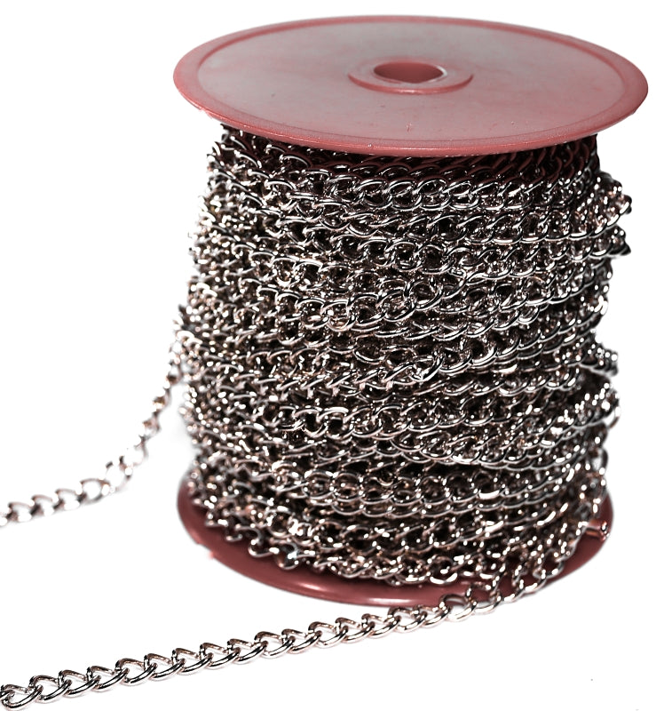 Baron 7209 Twist Link Chain, #90, 82 ft L, 9 lb Working Load, Steel, N ...