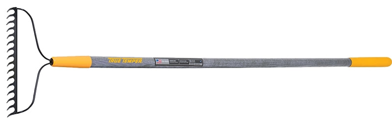 True Temper 2811600 Bow Rake, 3-1/2 in L Head, 15.78 in W Head, 16-Tin ...