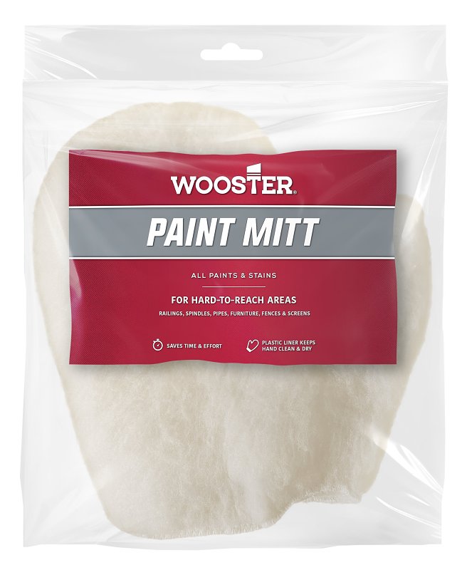 Wooster R044 Paint Mitt, Synthetic, White – Shell Lumber and Hardware