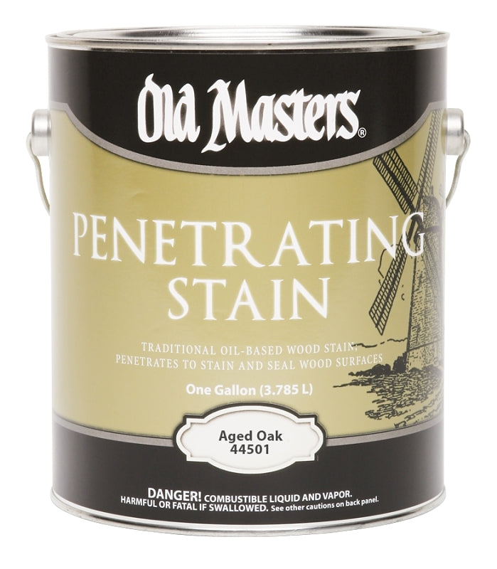 Old Masters 44501 Penetrating Stain, Aged Oak, Liquid, 1 gal, Pack of ...