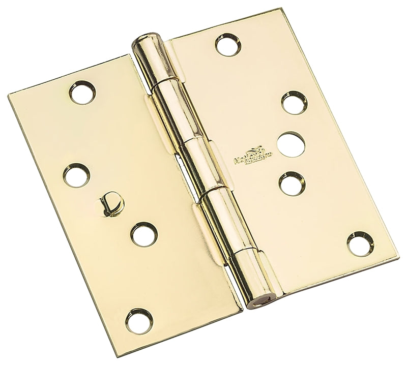 National Hardware 512 Series N830-401 Door Hinge, 4 in H Frame Leaf, S ...