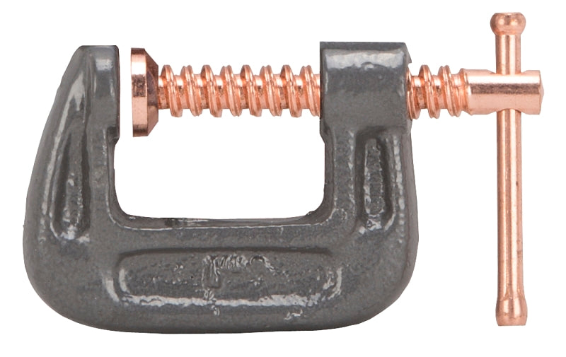 Vulcan JL27360 C-Clamp, 1 in Max Opening Size, 0.6 in D Throat, Steel ...