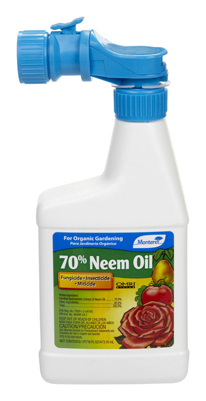 Monterey 70% Neem Oil Organic Insect Killer For Mildew, Rust and Insec ...