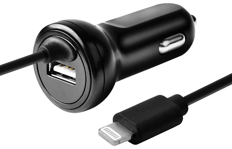 Zenith PM1024FC8 Lightning Fixed Car Charger, 12 to 24 VDC Input, 5 V ...