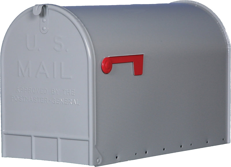 Gibraltar Mailboxes ST200000 Series Rural Mailbox, Gray, 3175 cu-in Ca ...