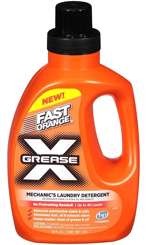 Fast Orange 22340 Mechanics Laundry Detergent, 40 fl-oz, Bottle, Liqui ...