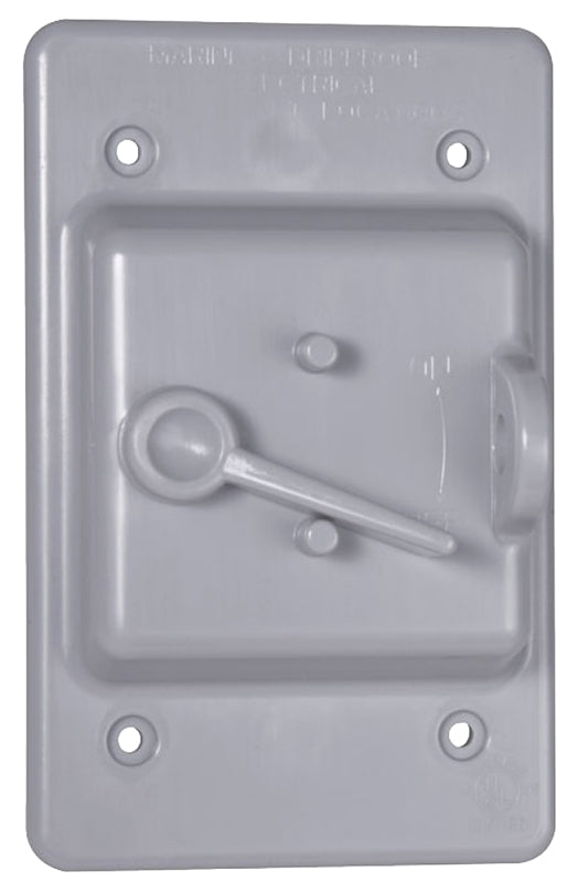Bell Outdoor PTC100GY Toggle Switch Cover, 1.88 in L, 3 in W, 1-Gang ...