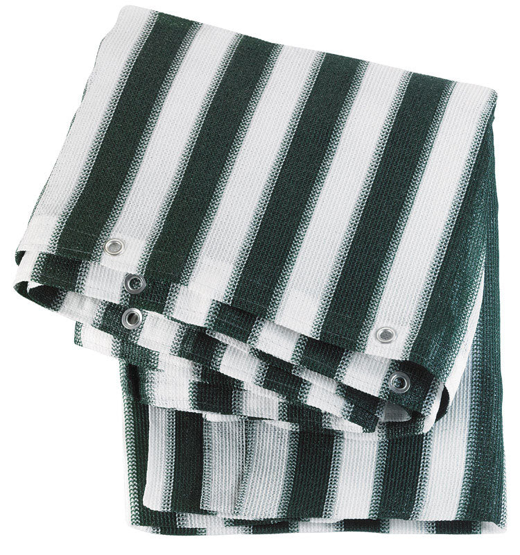 Ace Green/White Polypropylene Shade Cloth 20 ft. W x 10 ft. L – Shell ...