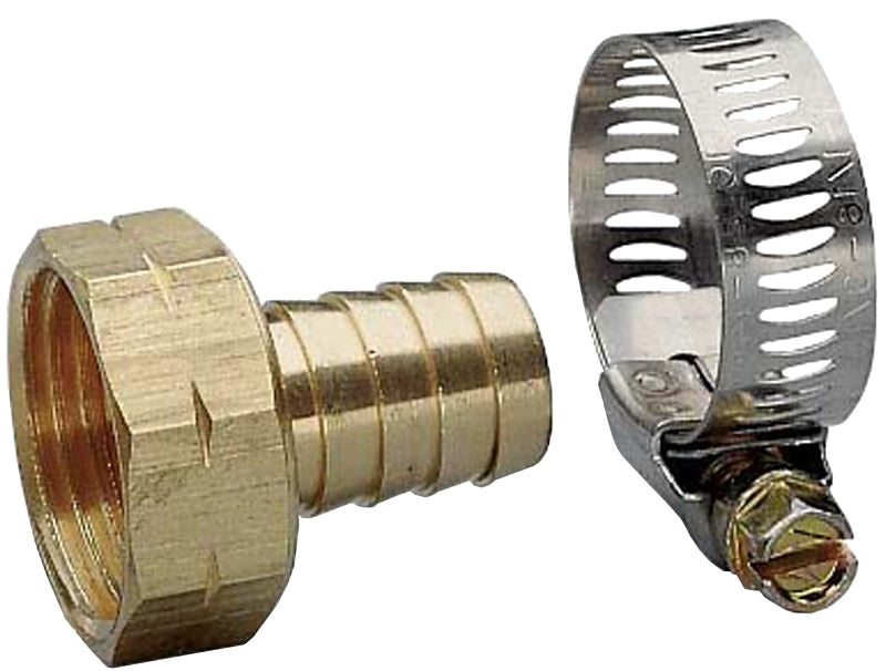 Nelson 854514-1001 Hose Repair Coupler, 5/8 in, Female, Brass, For: 5 ...