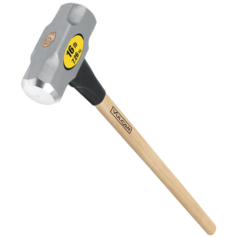 Vulcan 34507 Hammer, 16 lb Head, Sledge, Forged Milled Head, Steel Hea ...