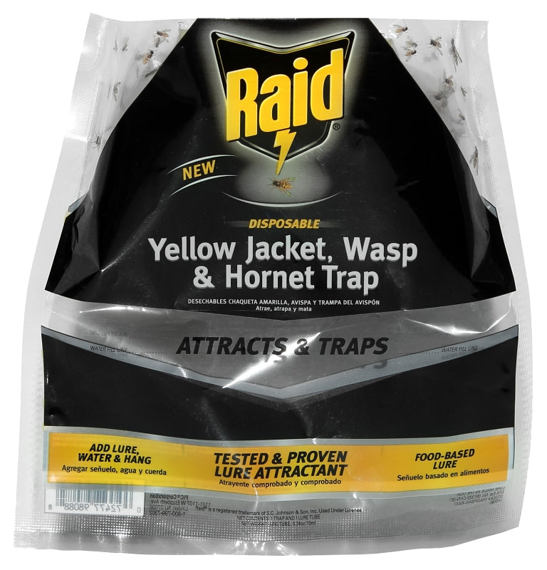 Raid WASPBAG-RAID Yellow Jacket/Wasp and Hornet Trap, Liquid, Fruit, P ...