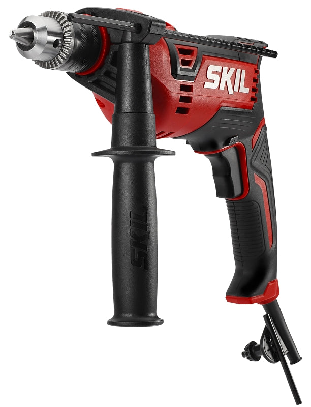 Skil HD182001 Hammer Drill, 7.5 A, Keyed Chuck, 1/2 in Chuck, 48,000 b ...