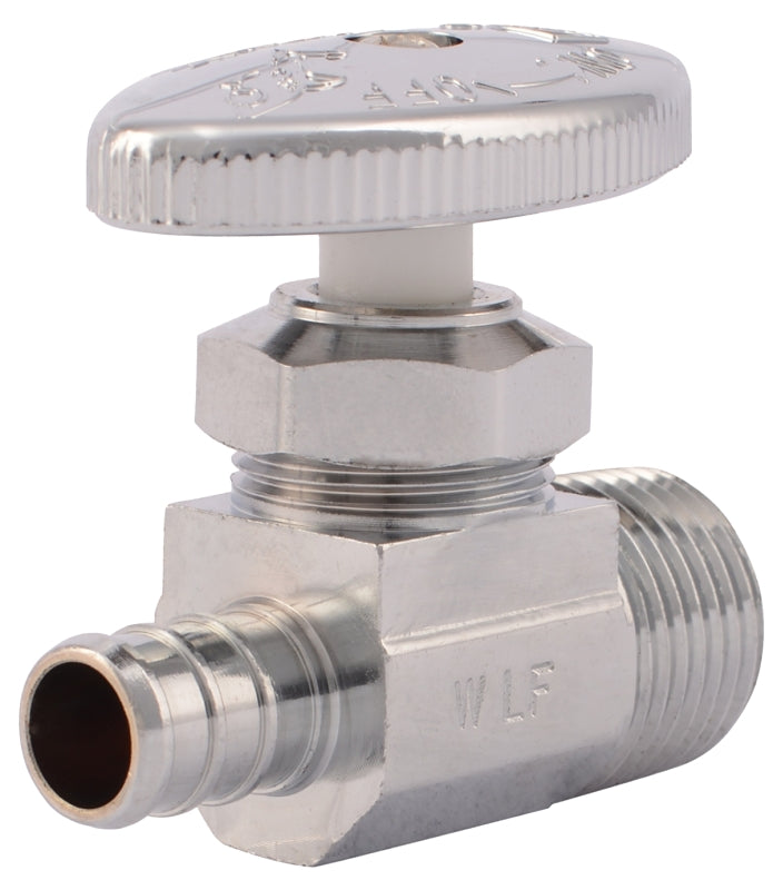 Cash Acme 23061LF Straight Stop, 1/2 in Connection, MPT, Brass Body ...