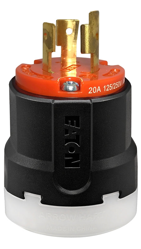 Arrow Hart AHCL1020P Ultra-Grip Locking Plug, 3 -Pole, 20 A, 125/250 V ...