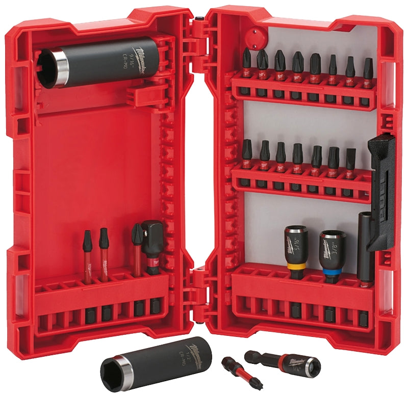 Milwaukee SHOCKWAVE Impact Duty 48-32-4408 Drive and Fasten Set, 26-Pi ...