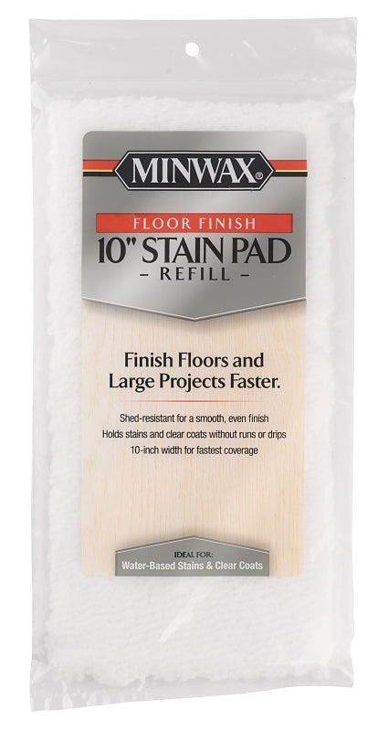 Minwax 427210200 Floor Stain Pad Refill, 10 in L Pad, 10 in W Pad, Pol ...