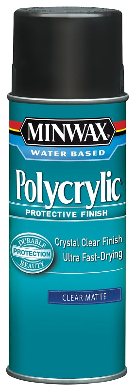 Minwax Polycrylic 366660000 Protective Finish, Matte, Liquid, 11.5 oz ...