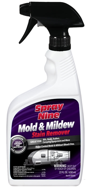 Spray Nine 15045 Mold and Mildew Stain Remover, 32 fl-oz Trigger Spray ...