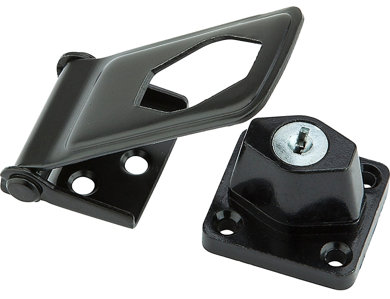 National Hardware N102-802 Locking Hasp, 3-1/2 in L, 1-1/4 in W, Steel ...