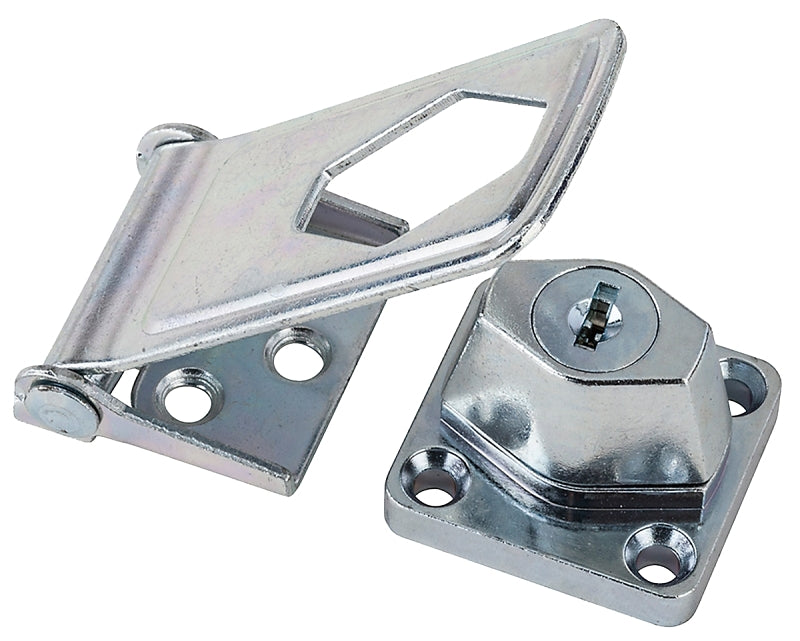 National Hardware N102-806 Locking Hasp, 3-1/2 in L, 1-1/4 in W, Steel ...