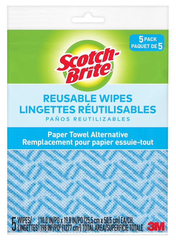 Scotch-Brite 9053-12-SM Reusable Kitchen Wipes, 11-1/2 in L, 19-1/2 in ...