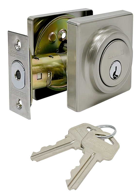 ProSource DD9 Series DD9X21-SP5V24 Deadbolt, 3 Grade, Brass Key , Meta ...