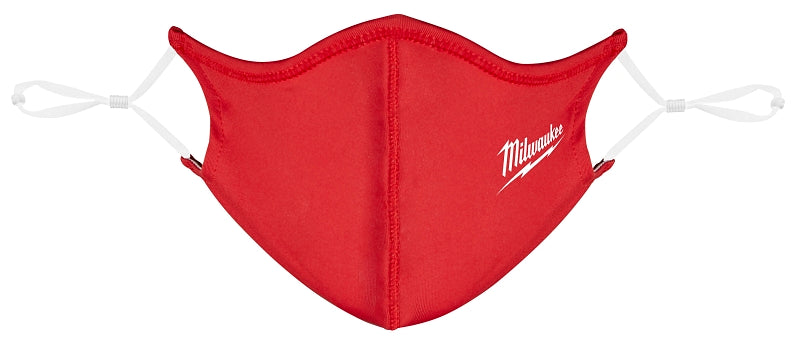 Milwaukee 48-73-4227 2-Layer Face Mask, One-Size Mask, Red, 1/PK ...