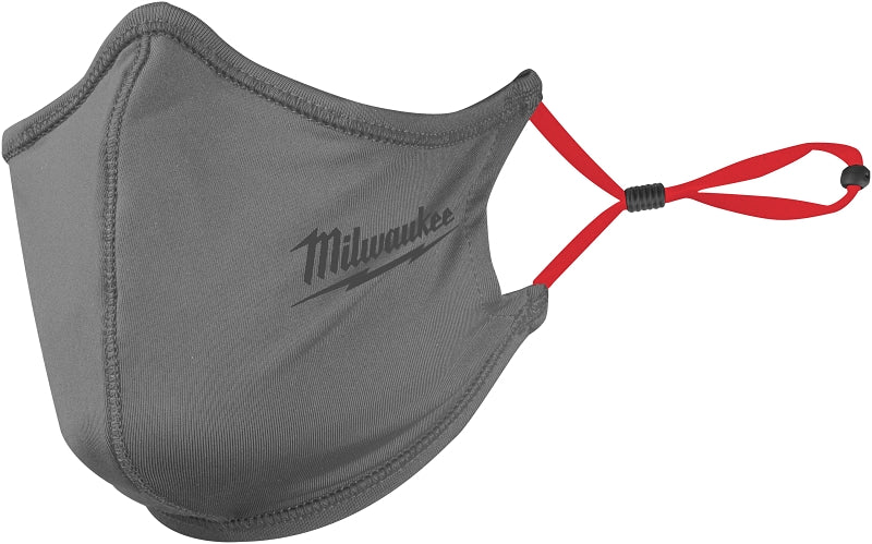 Milwaukee 48-73-4230 2-Layer Face Mask, One-Size Mask, Gray, Nylon/Pol ...