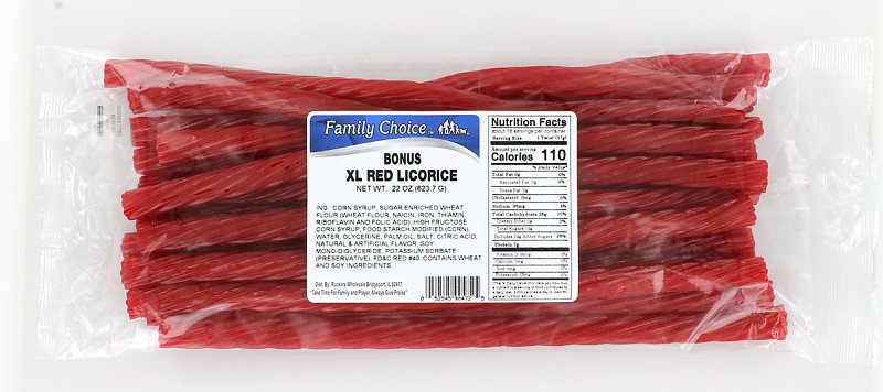 Family Choice 472 Licorice Candy, Original Flavor, 22 oz Cello Bag, Pa ...