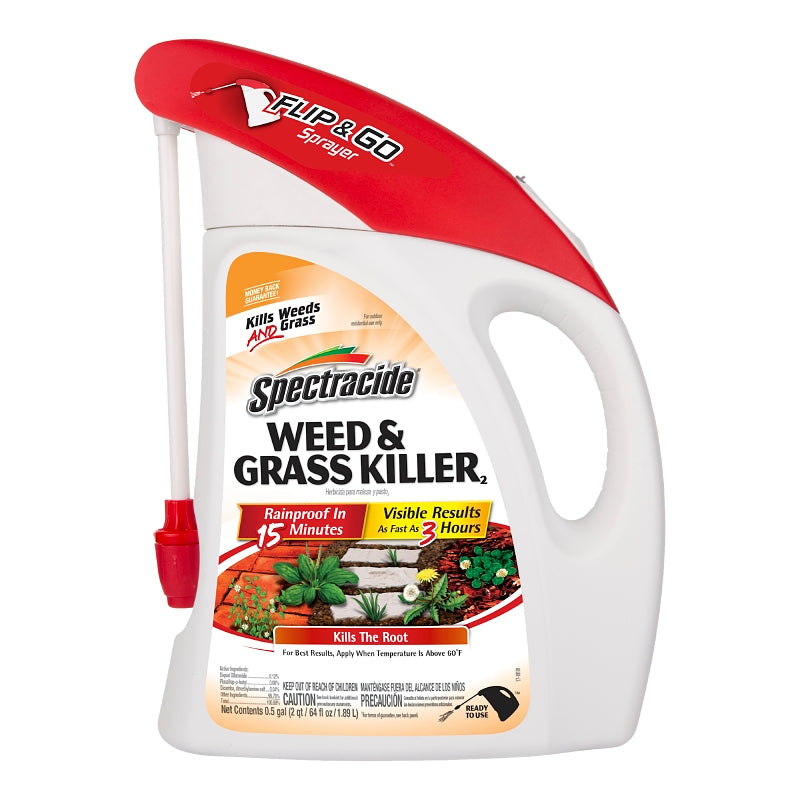 Spectracide HG-97048 Ready-To-Use Weed and Grass Killer, Liquid, 64 oz ...