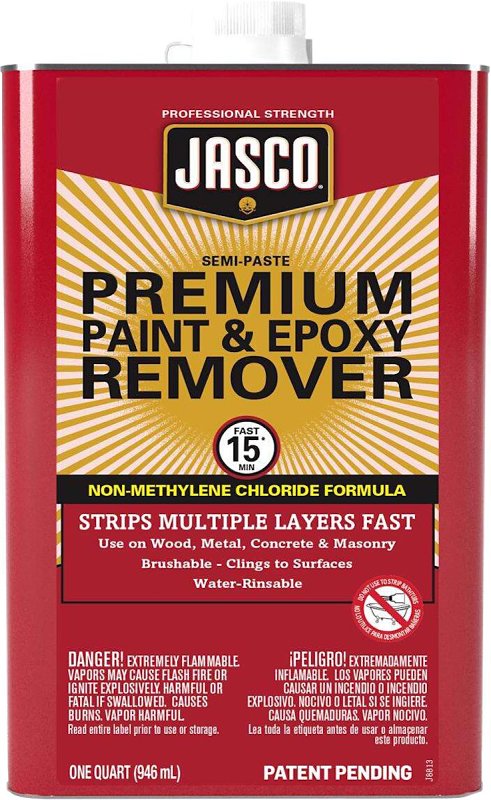Jasco QJPR501 Paint and Epoxy Remover, Liquid, Aromatic, Opaque, 1 qt ...