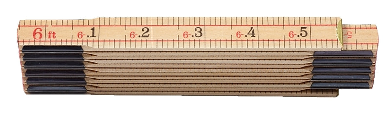 Hultafors 101204U Engineering Folding Ruler, 1/10th, 1/100th, 1/16 in ...
