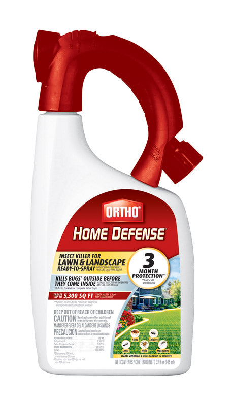 Ortho Home Defense for Lawn & Landscape Insect Killer For Fleas, Spide ...