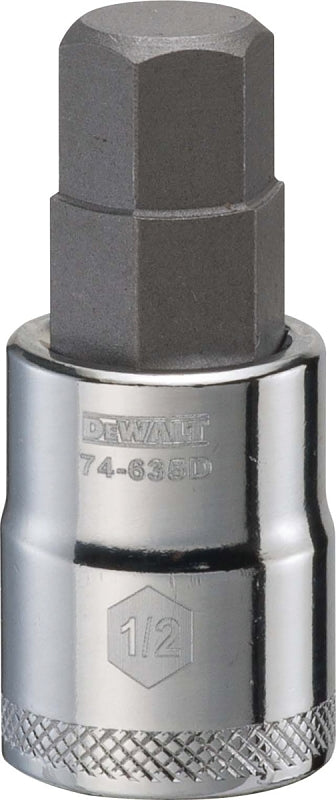 DEWALT DWMT74635OSP Fractional Hex Bit Socket, 1/2 in Tip, 3/8 in Driv ...