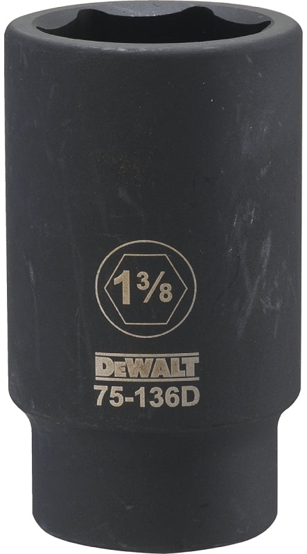 DEWALT DWMT75136OSP Impact Socket, 1-3/8 in Socket, 1-9/16 in D Socket ...