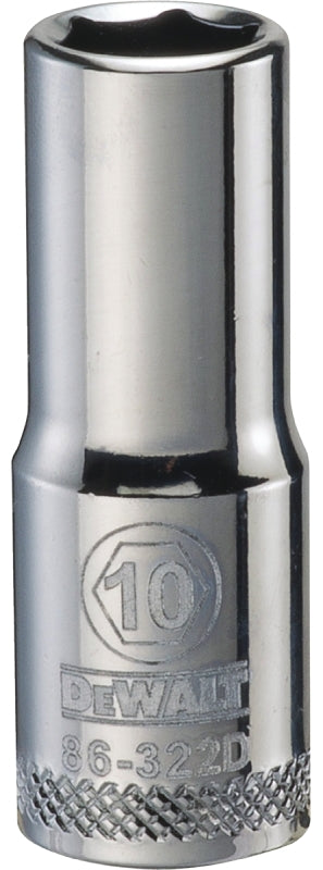 DEWALT DWMT86322OSP Drive Hand Socket, 10 mm Socket, 3/8 in Drive, 6-P ...