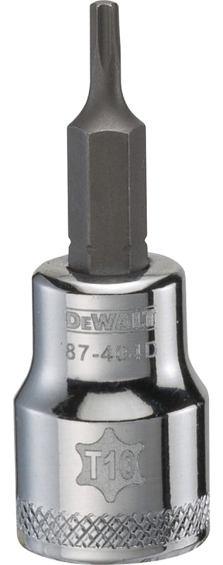 DEWALT DWMT87404OSP Torx Bit Socket, T10 Tip, 3/8 in Drive, Polished C ...