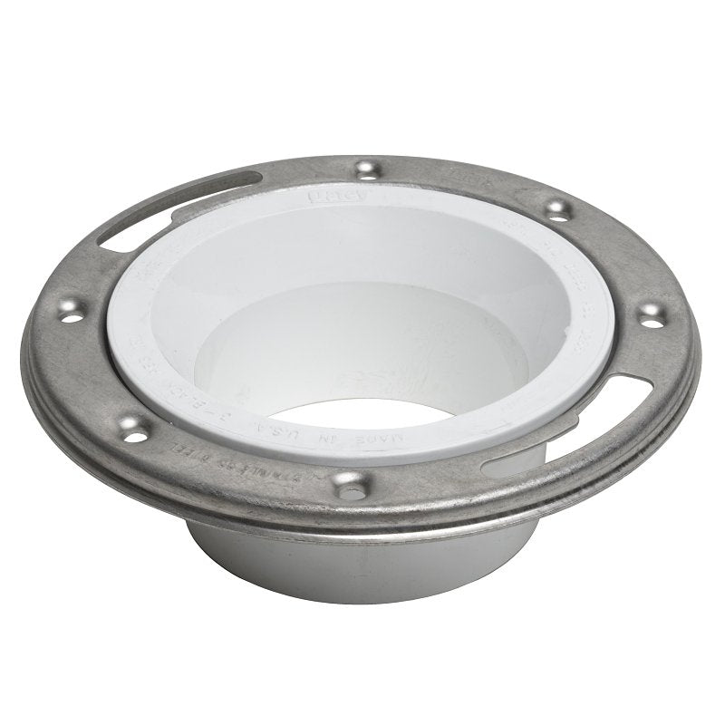 Oatey 43495 Closet Flange, 3 or 4 in Connection, Solvent Weld, White P ...