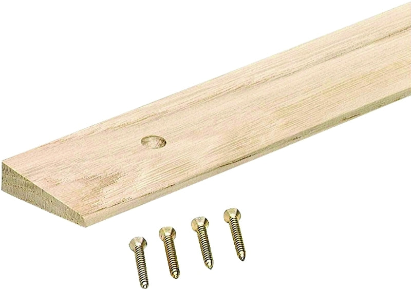 M-D 85530 Floor Edge Reducer, 36 in L, 1-3/4 in W, Hardwood, Unfinishe ...