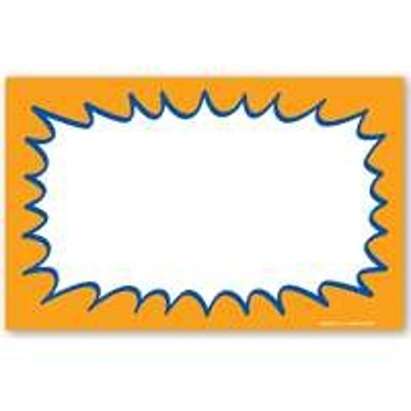 Centurion CRA338 Laser Starburst Sign, Orange Background, 11 in W x 7 ...