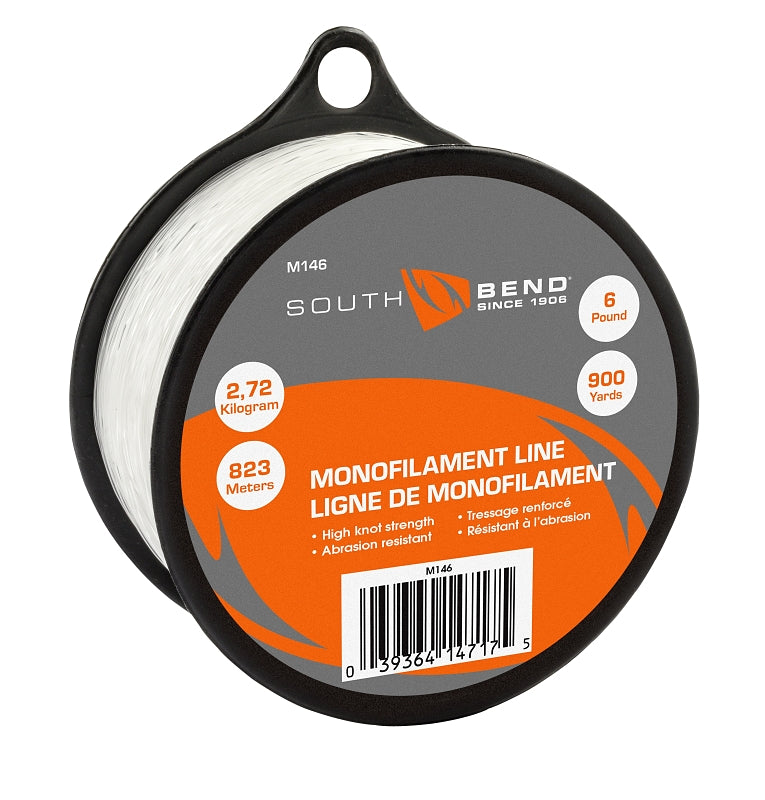 South-Bend M146 Fishing Line, 900 yd L, Monofilament, Clear, 6 lb ...