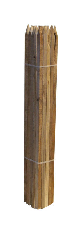 Bond Manufacturing Brown Wood Garden Stakes 4 ft. L x 3/4 in. W – Shell ...