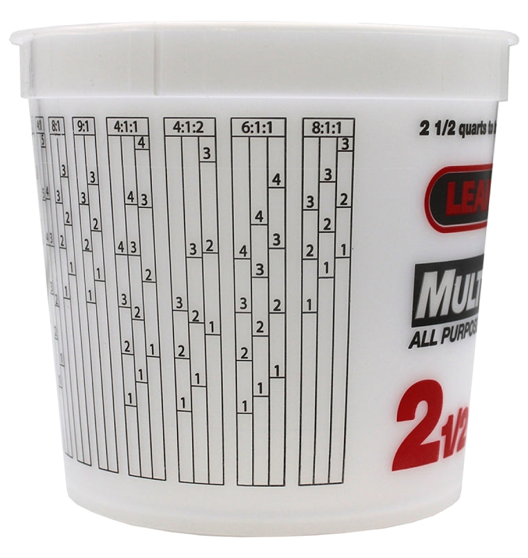 Leaktite #5M3 Multi-Mix Container, 2-1/2 qt, HDPE, Clear – Shell Lumber ...