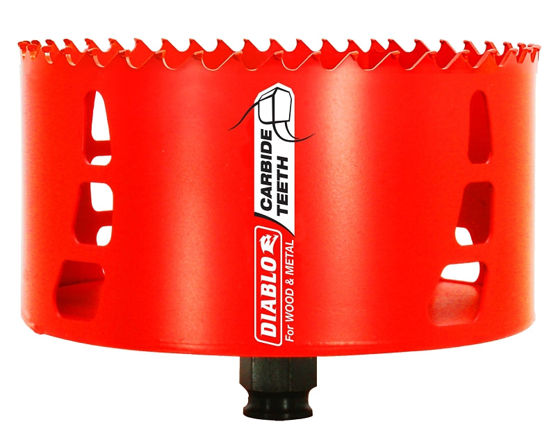 Diablo DHS5000CT Hole Saw, 5 in Dia, 70 mm D Cutting, Carbide Cutting ...