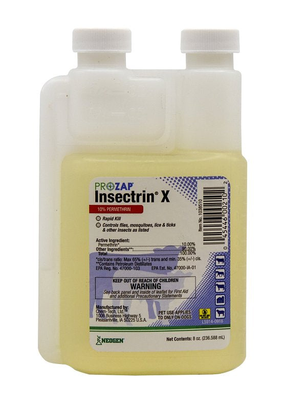 Prozap 1038510 Insectrin X Concentrate, Liquid, Yellow, Aromatic, 8 oz ...